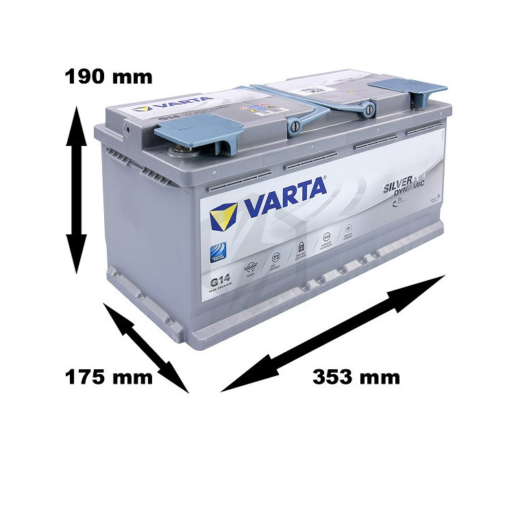 Batterie Varta START-STOP AGM G14 12V 95ah 850A 595 901 085 L5D