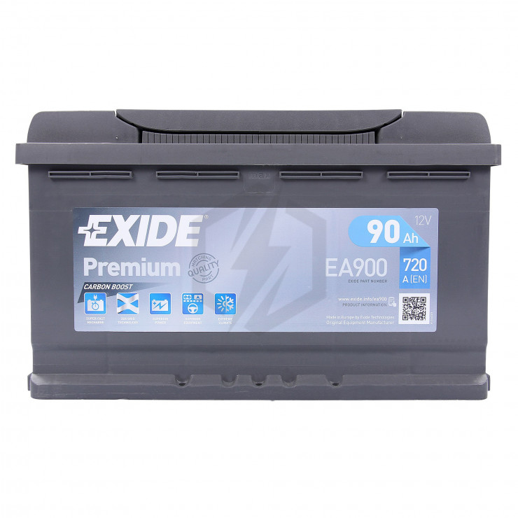 Batterie Exide Premium EA900 12v 90AH 720A L4D